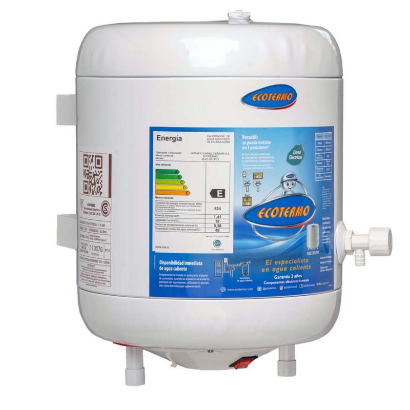 Termotanque Eléctrico ELEC 20 - Ecotermo - Termotanques y Calefones