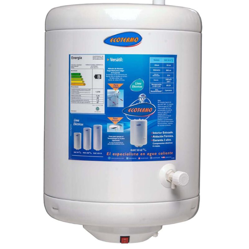 Termotanque Eléctrico ELEC 53 C/INF - Ecotermo - Termotanques y Calefones